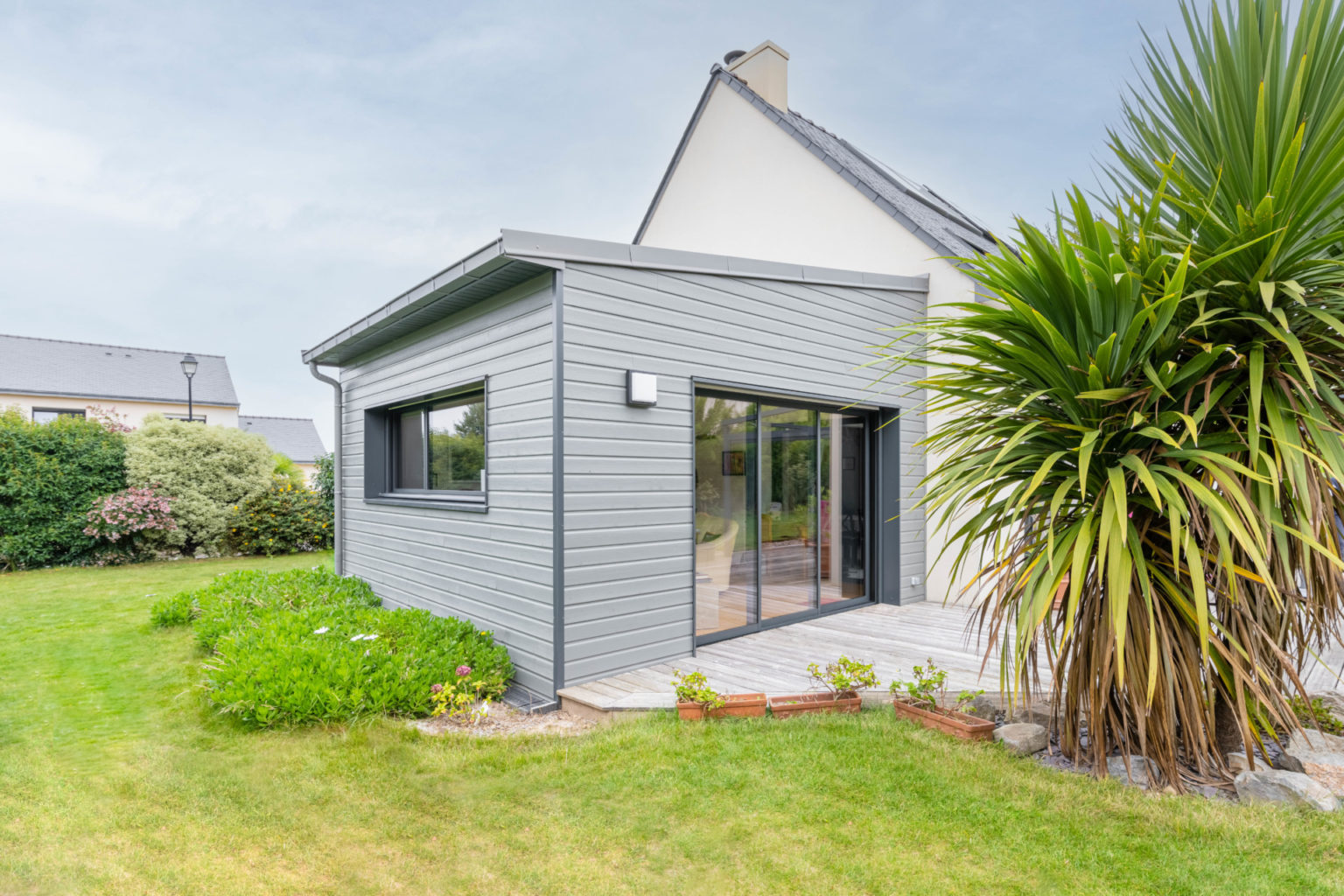 Extension de maison pour un salon à Morlaix (29) - Extenbois